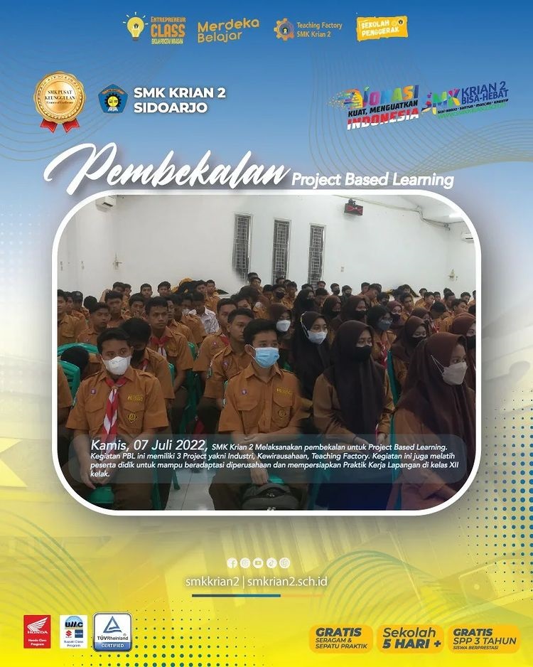 PEMBEKALAN PROJECT BASED LEARNING – SMK KRIAN 2 Sidoarjo