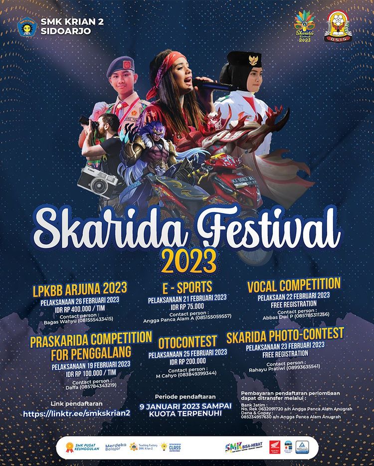 SKARIDA FESTIVAL 2023 – SMK KRIAN 2 Sidoarjo